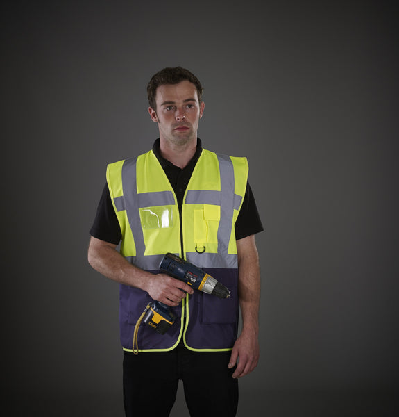Men's Multi-Functional Executive High Vis Waistcoat - HSL Direct ...