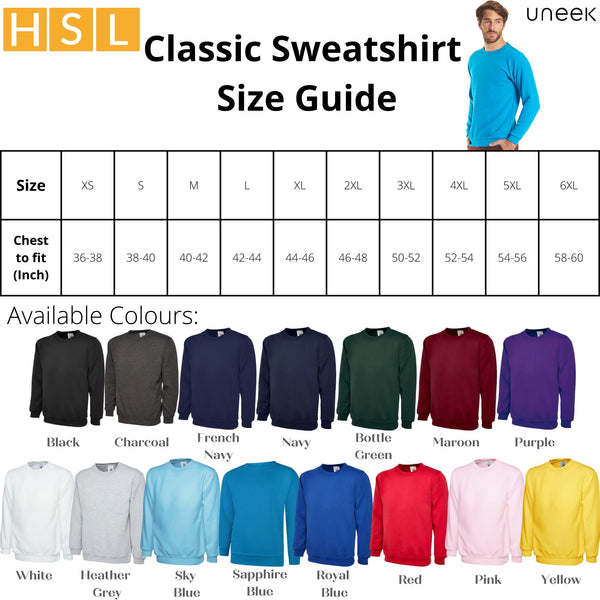 Uneek Classic Sweatshirt - HSL Direct - Workwear Retailer
