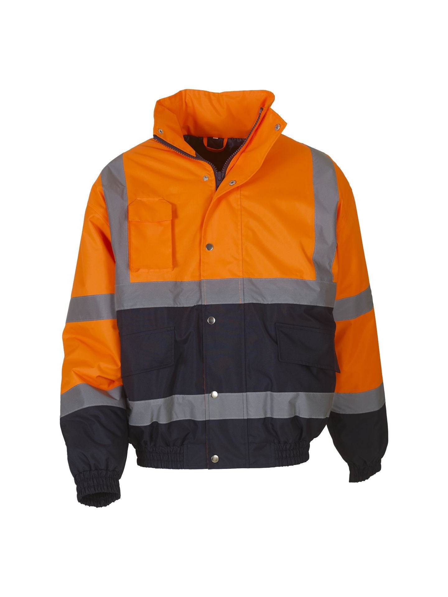Men's High Vis Two-Tone Bomber Work Jacket - HSL Direct - Workwear Retailer
